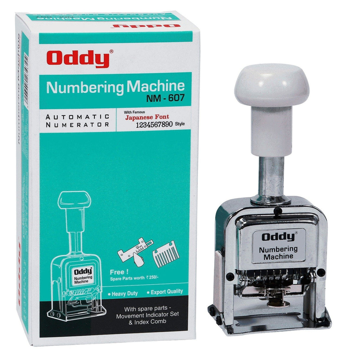 NM- 607 Numbering Machine Japanese Machine Font Style & Spare Parts ...