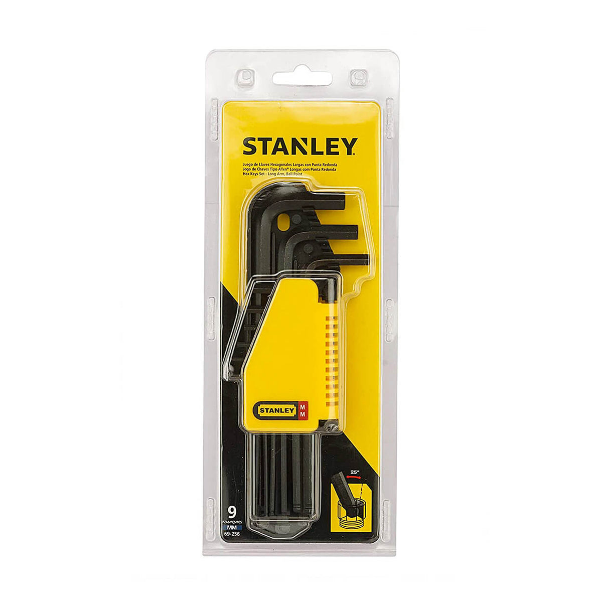 Stanley 69-256 Metric Hex Key Set L / Arm Ball 9pcs – buysupplies.in