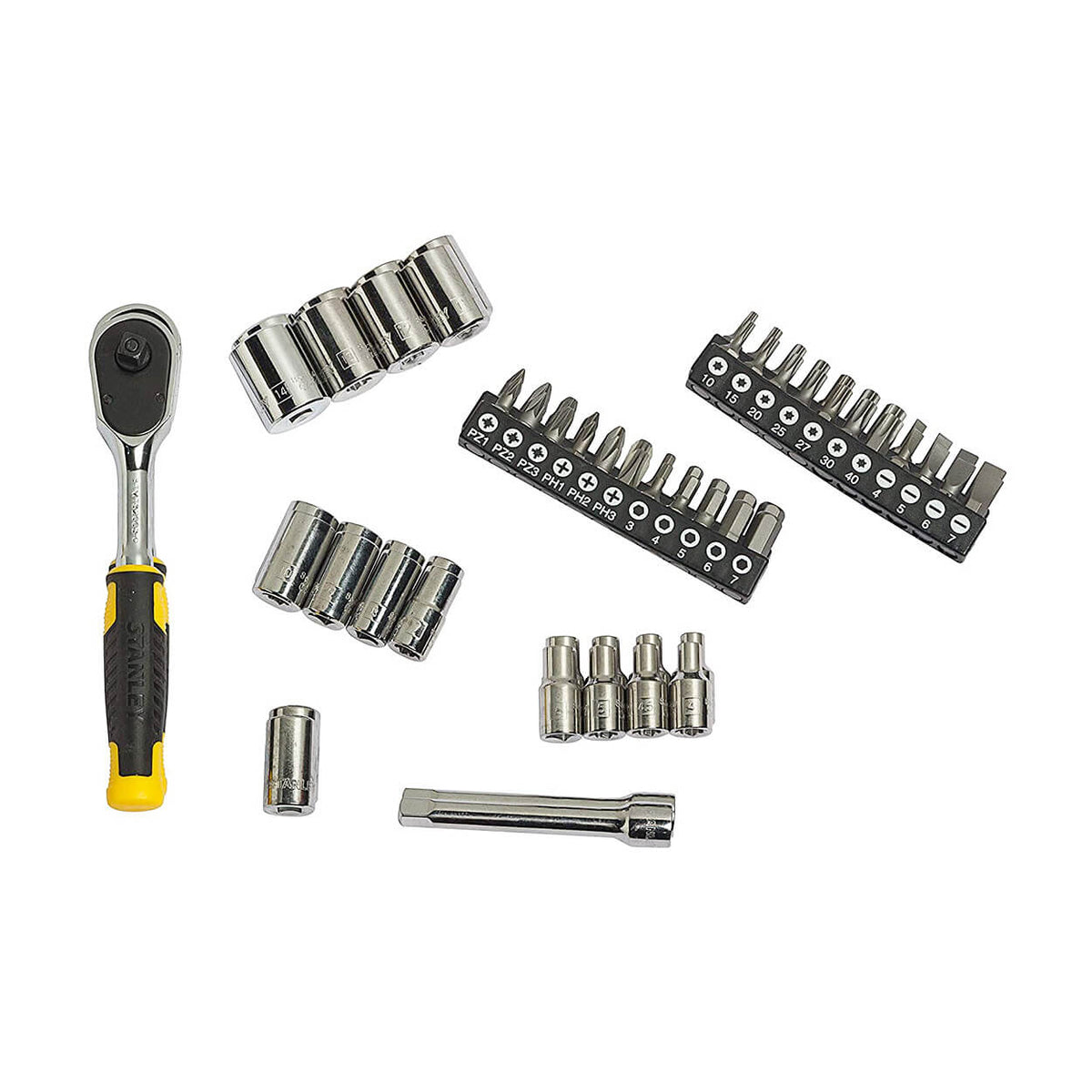 Stanley STMT82672-0 1/4" Compact Socket Set 37pc – buysupplies.in
