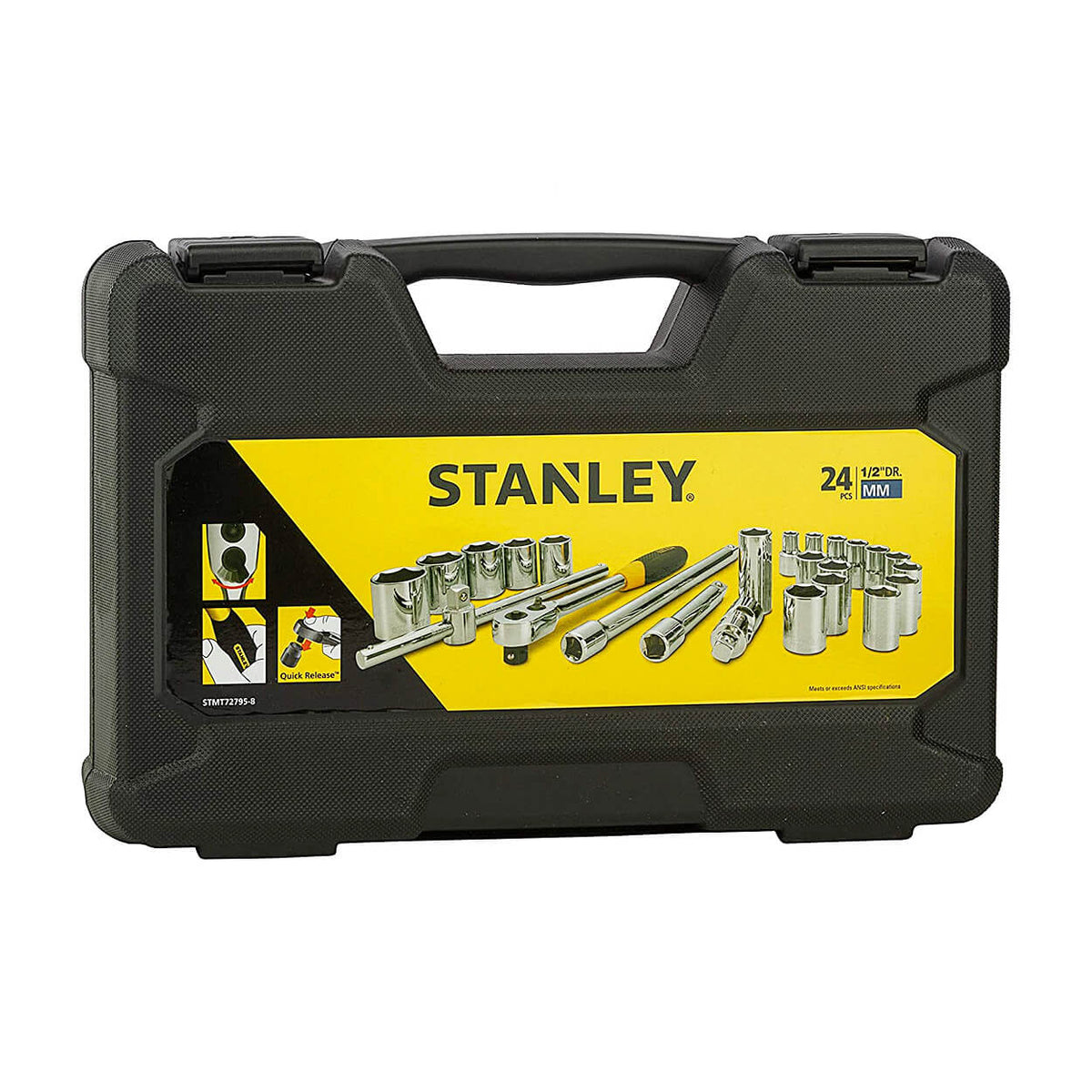 Stanley STMT72795-8 1/2" SQ Drive 6PT Socket Set 24pc – buysupplies.in